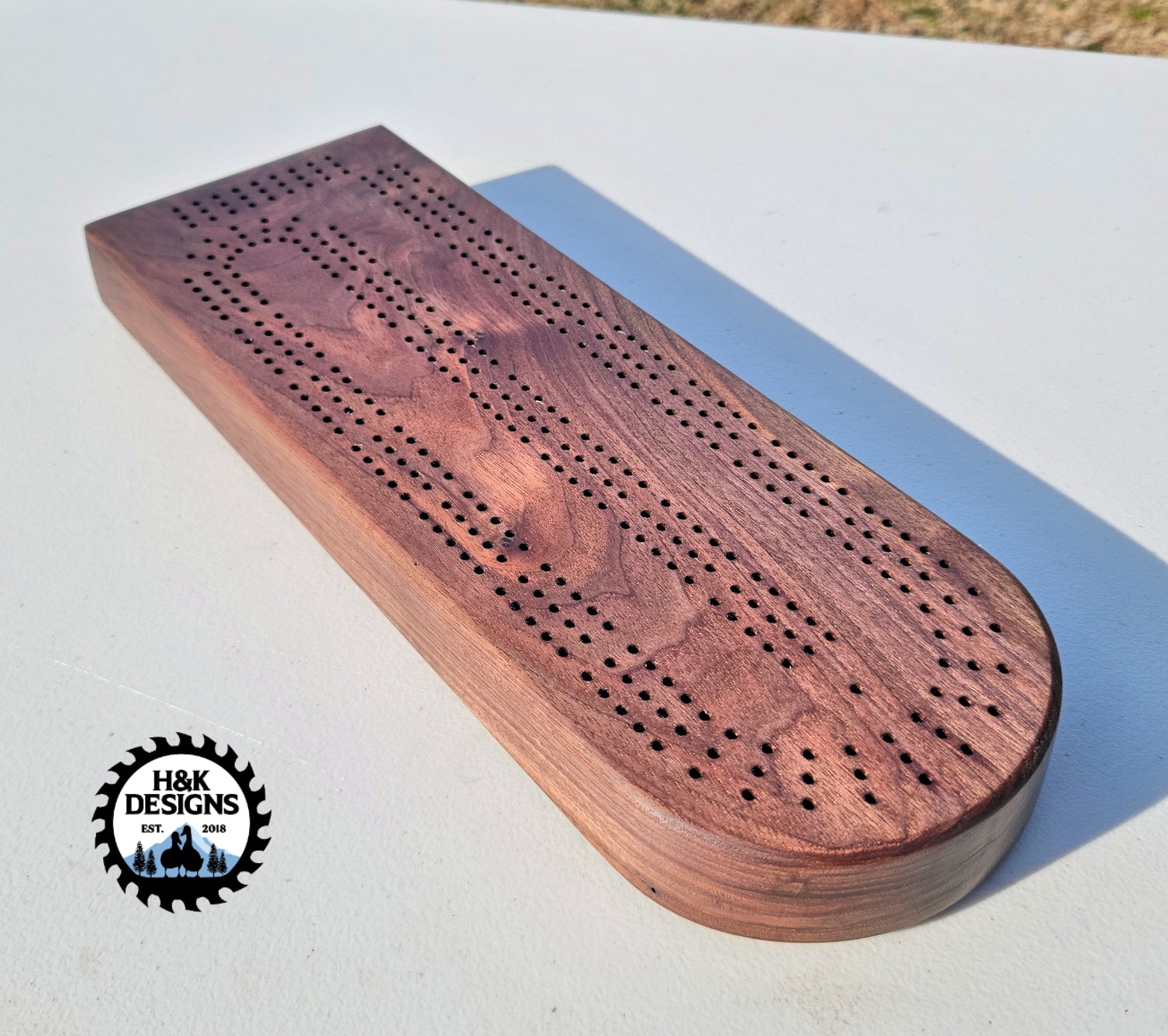 Walnut Cribbage Board – HKcustomdesign